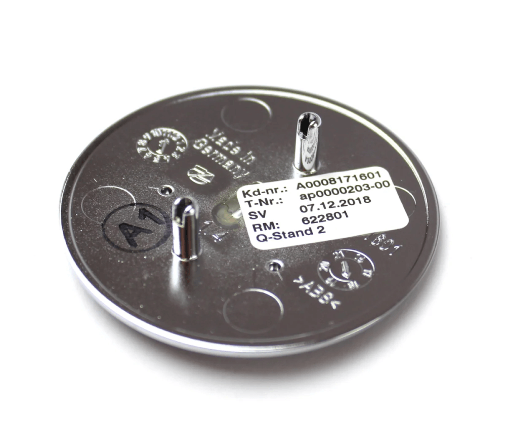 Logo de capot Mercedes origine 57mm noir Classe G W463 W461, ML W166 et ...